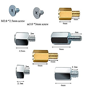 NVMe M.2 Mounting Screws Kit for Asus Gigabyte ASRock Msi PS5 Motherboards(36pcs)