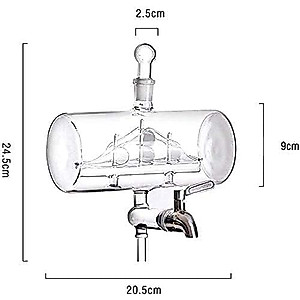 Decanter Set Whiskey Decanter Wine Decanter Whisky Glasses Decanter Set of 4 Whiskey Stones and Glass Gift Set Decanter Set Crystal Decanter Ships Decanter Wine Decanters-default