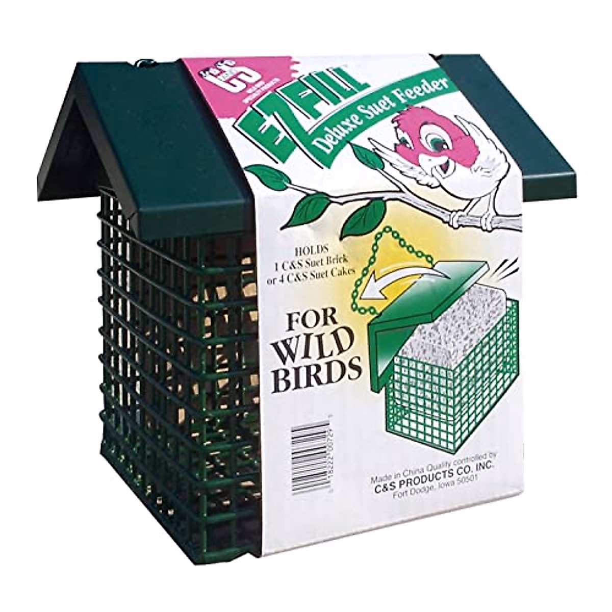 C&S EZ Fill Deluxe Suet Feeder With Roof