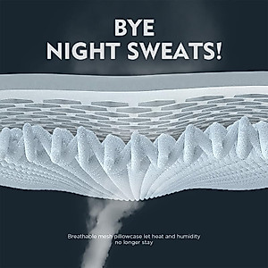 Osteo Cervical Contour Support Pillow for Neck Pain Relief, Adjustable Orthopedic Bed Pillow for Sleeping Side Back Sleepers