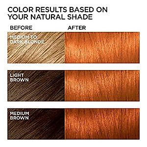L'Oreal Paris Feria Multi-Faceted Shimmering Permanent Hair Color, C74 Intense Copper, Pack of 2, Hair Dye
