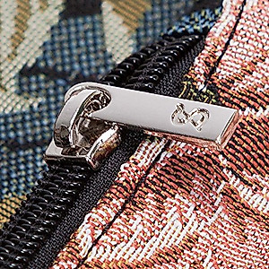 Signare Tapestry Foldable Tote Bag Reusable Shopping Bag Grocery Bag with Floral Peony Design (FDAW-PEO)