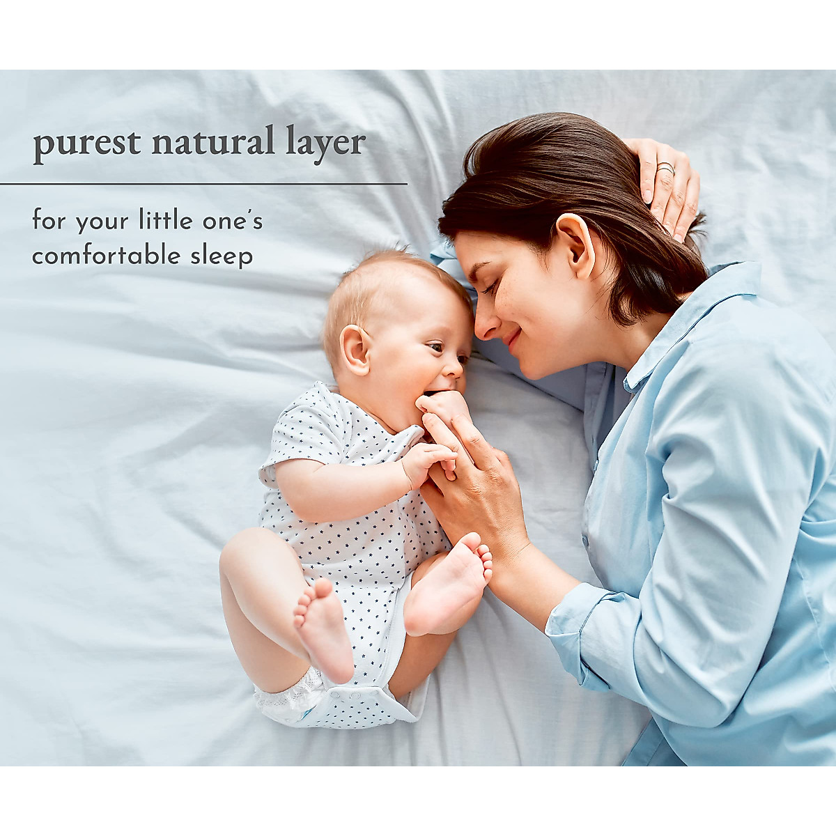 100% Organic Cotton Crib Sheets for Boys or Girls, Set of 2 Fitted Sheets, Cooling & Softest Baby Crib Sheets for Girl, Crib Mattress Sheet or Toddler Bed Sheets, Percale (Dark Gray)