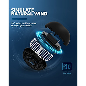 Kaylocheer USB Rechargeable Baby Stroller Fan with Strong Wind, 360-degree Rotation, Quiet Operation, Octopus Design, 3 Wind Speeds, Portable for Travel