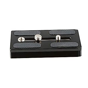 CAMVATE Camera Quick Release Base Plate with 1/4" & 3/8" Threads Compatible with Manfrotto577/ 501/504/ 701 Tripod - 2149