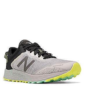 New Balance Women's Fresh Foam Arishi Trail V1 Running Shoe, Light Aluminum/Black/Neo Mint, 6.5 Wide