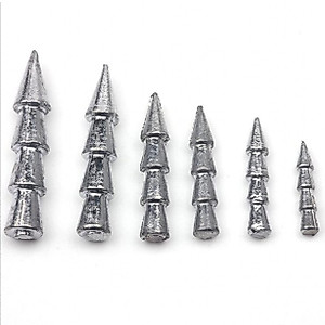 WellieSTR 30pcs (3.2g) Nail Weights Insert Sinkers Neko Weight Neko Rig Nail Weight Sinkers Connector Fishing Insert Weight for Neko/Wacky Rig Fishing,Worms Fishing Accessories Tools Fish Tackle