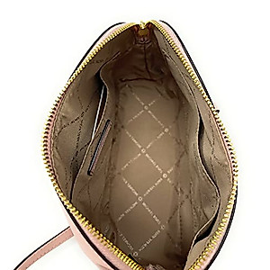 Michael Kors Jet Set Medium Crossbody Leather Handbag (Powder Blush)