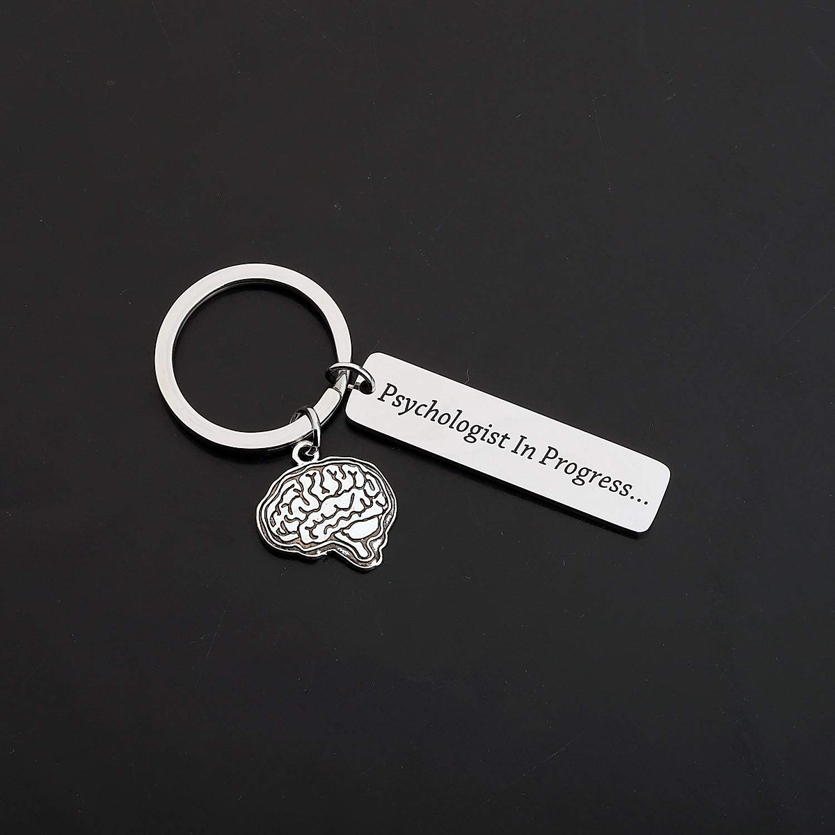 Psychologist Graduation Gift School Psychologist College Graduation Gift Psychologist in Progress Keychain (Psychologist In Progress Keychain)