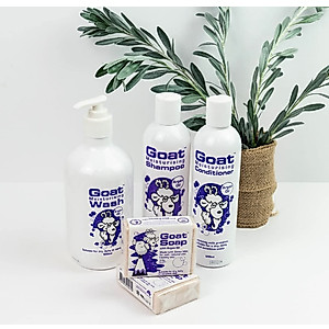 Goat Soap Moisturizing Shampoo & Conditioner Value Pack - Sulfate, Paraben, and Petrochemical Free - Shampoo and Conditioner Set - Coconut Oil