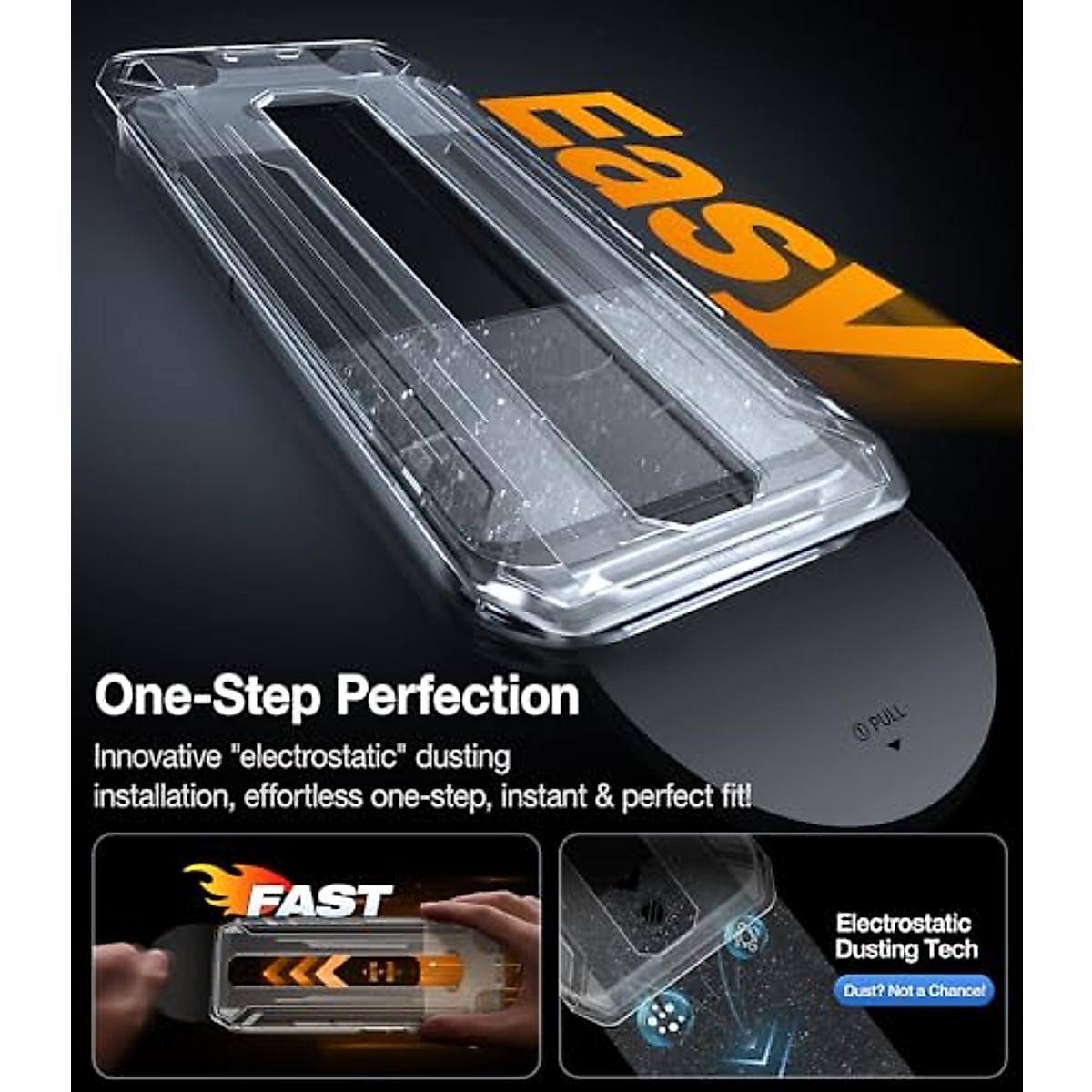 UltraGlass UNBREAK TOP 9H+ Glass for iPhone 14 Pro Max Screen Protector [Military SGS Shatterproof & Longest Durable] Screen Protector 14 Pro Max Tempered Glass, Anti-fingerprint, 2 Packs