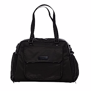 JuJuBe Be Pumped Insulated Breast Pump Bag, Onyx Collection - Black Out