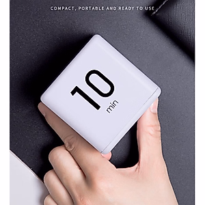 Feilifan Cube Timer, Kitchen Timer Kids Timer for ADHD Productivity Workout Flip Timer Classroom for StudyTime Countdown Management Timercube