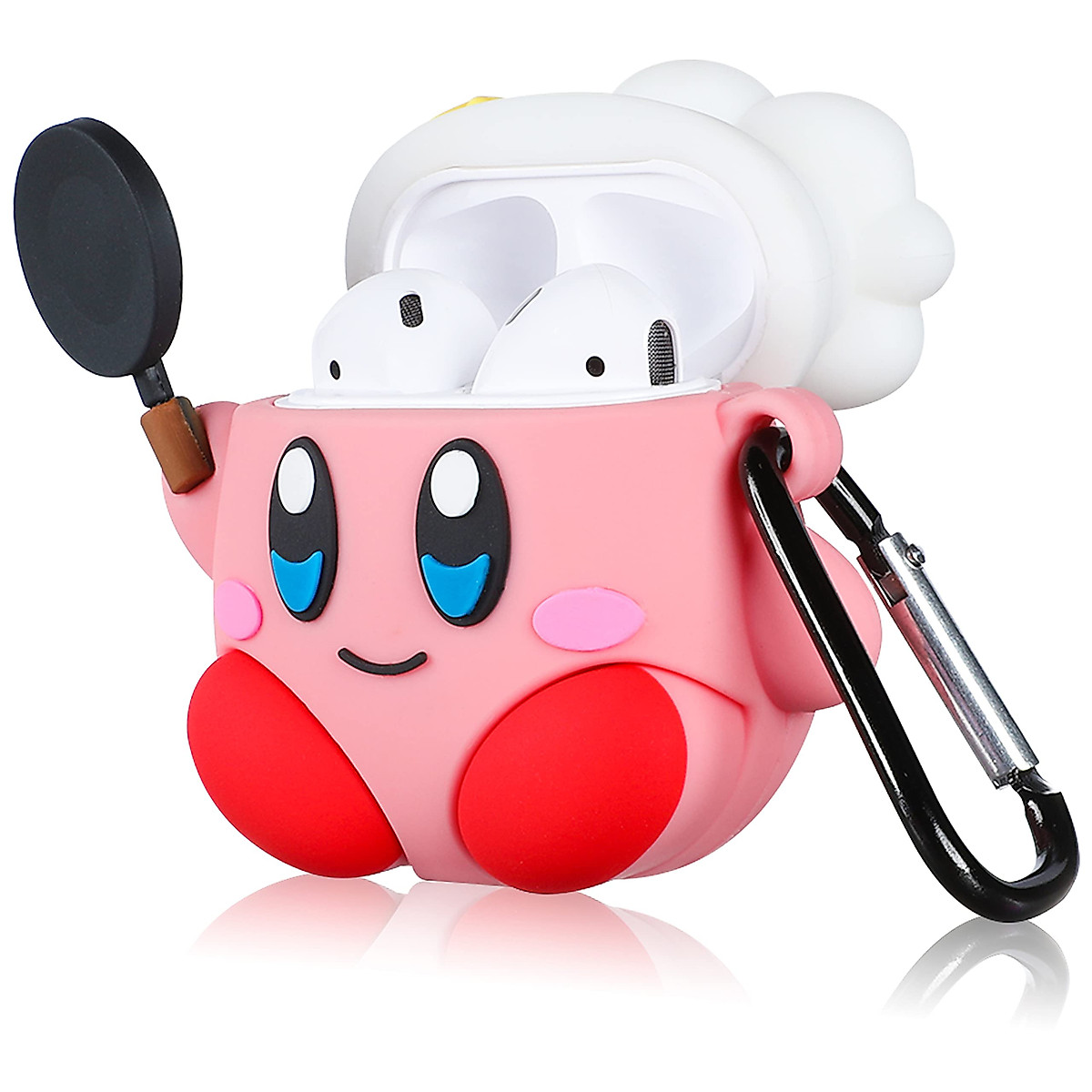 Oqplog for AirPod 2/1 Case Cartoon for AirPods 2nd/1st Air Pods Cases Cover Anime Character Funny Design Fun 3D Cute Kawaii Unique Fancy Soft Silicone for Girls Boys Teen (Chef Kiry)