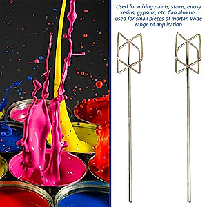 Angoily 22pcs Metal Paint Mud Mixer Concrete Drill Mixing Rods Long Heavy Duty Cement Compound Mixer Professional Drywall Tools for Electric Drill Hammer