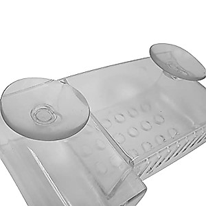 TG,LLC Treasure Gurus Clear Suction Cup Shower Caddy Shelf Wall Mount Bathroom Organizer Soap Holder Bath Storage Rack