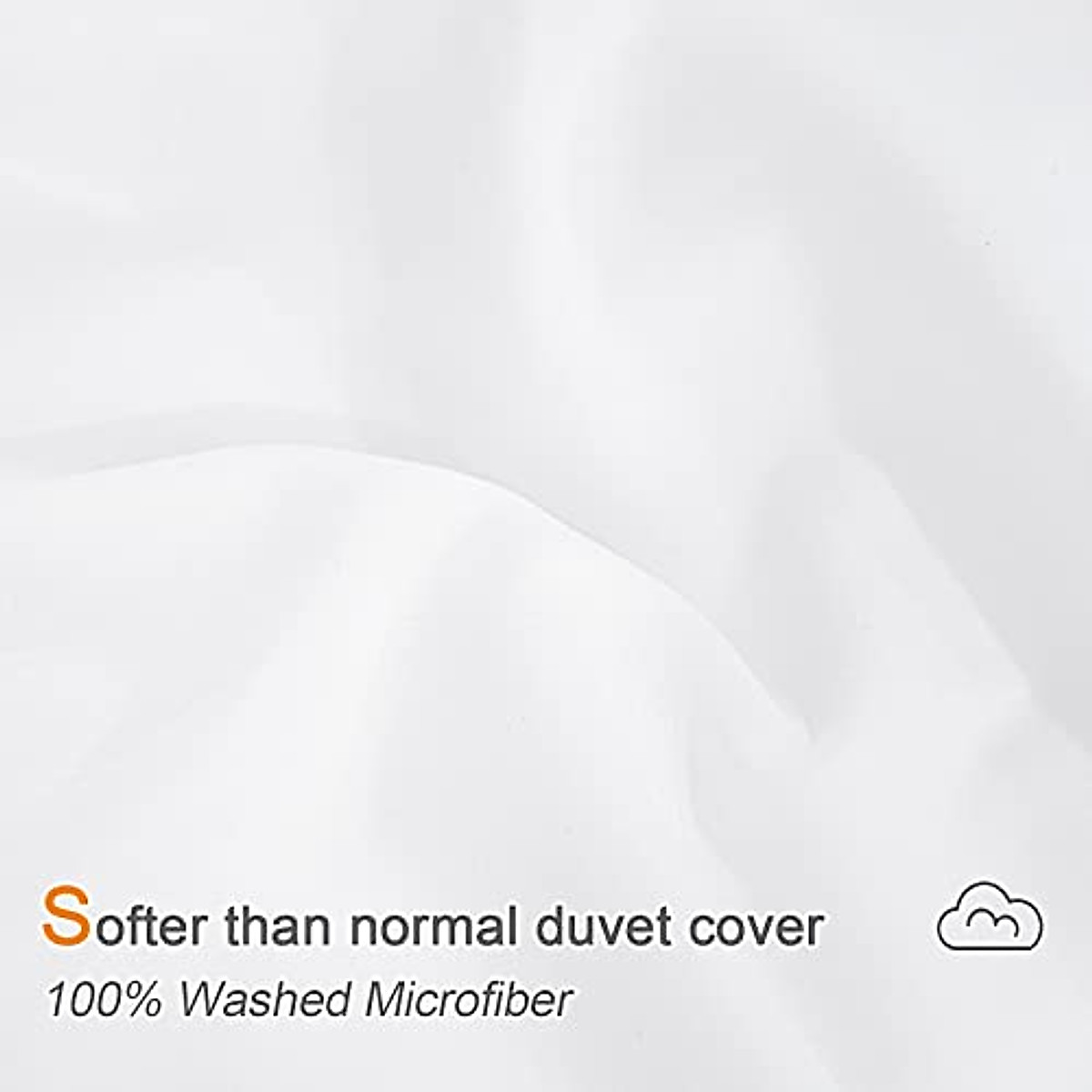 PHF White Duvet Cover Queen Size, Comfy Lightweight Skin-Friendly Comforter Cover Set with Bowknot Bow Ties, Soft Durable Bedding Collection with 2 Pillowcases for All Season, 90" x 90"