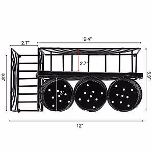 Mezchi Metal Utensil Caddy with 5 Compartments, Black Mesh Silverware Caddy Organizer, Flatware Storage Holder for Napkins, Plates, Party, Camping, Picnic, Buffet, RV, BBQ, Kitchen, Countertop