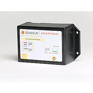 Genasun GVB-8-Pb-24V-WP, 8A (Input) Waterproof Voltage Boosting MPPT Solar Charge Controller for 24V Lead-Acid Batteries