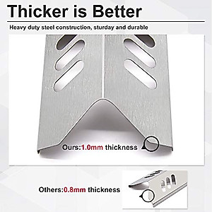 Metal Club Heat Tents for Dynaglo Dyna-Glo DGF493BNP, Backyard Grill BY13-101-001-12 BY14-101-001-02, BHG BH13-101-099-01 BH15-101-099-02 GBC1562W Grills, 4-Pack Heat Plates Heat Shields