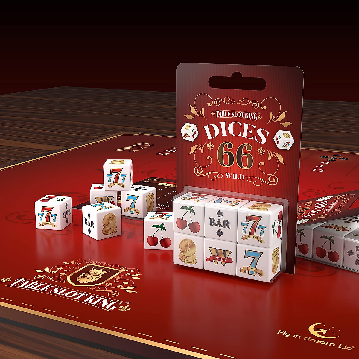 Table Slot King-Dices 66 Game, Fast and Easy Dice Game,Real Winning Numbers