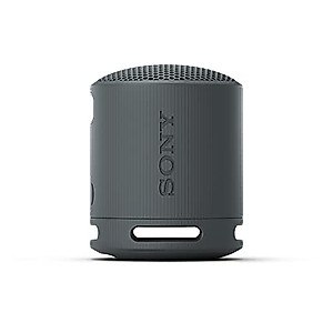Sony SRS-XB100 Wireless Bluetooth Portable Lightweight Super-Compact Travel Speaker, Extra-Durable IP67 Waterproof & Dustproof, 16 Hour Battery, Versatile Strap, and Hands-Free Calling, Black New