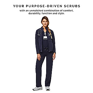 FIGS Livingston Basic Scrub Pants for Women – Navy Blue, L