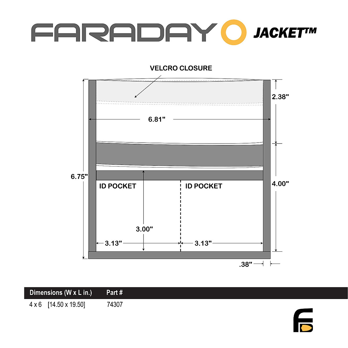 Faraday Bag XL Heavy Duty Black Canvas Kit - for Cell Phones, Tablets, Key FOBs, Passports, Credit Cards - EMP CME Signal Shielding for Law Enforcement and Military