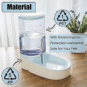 kathson Automatic Cats Dog Water Dispenser for Kitten Puppy Large Small and Medium-Sized Pet Feeding and Drinking, 1 Gallon