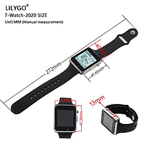 youyeetoo ESP32 T-Watch-2020 with 1.54 Inch Touch Display and programmable Wearable Environmental Interaction