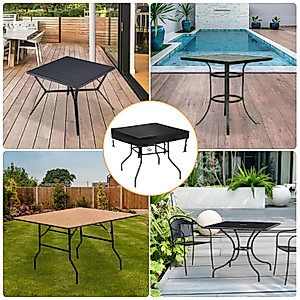 TOHONFOO Square Patio Table Cover - Waterproof Anti-UV Patio Table Cover - Outdoor Table Cover 48" L x 48" W x 6" H
