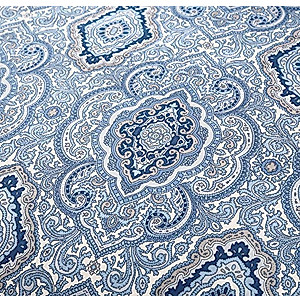 City Scene Milan Blue Comforter Set, King