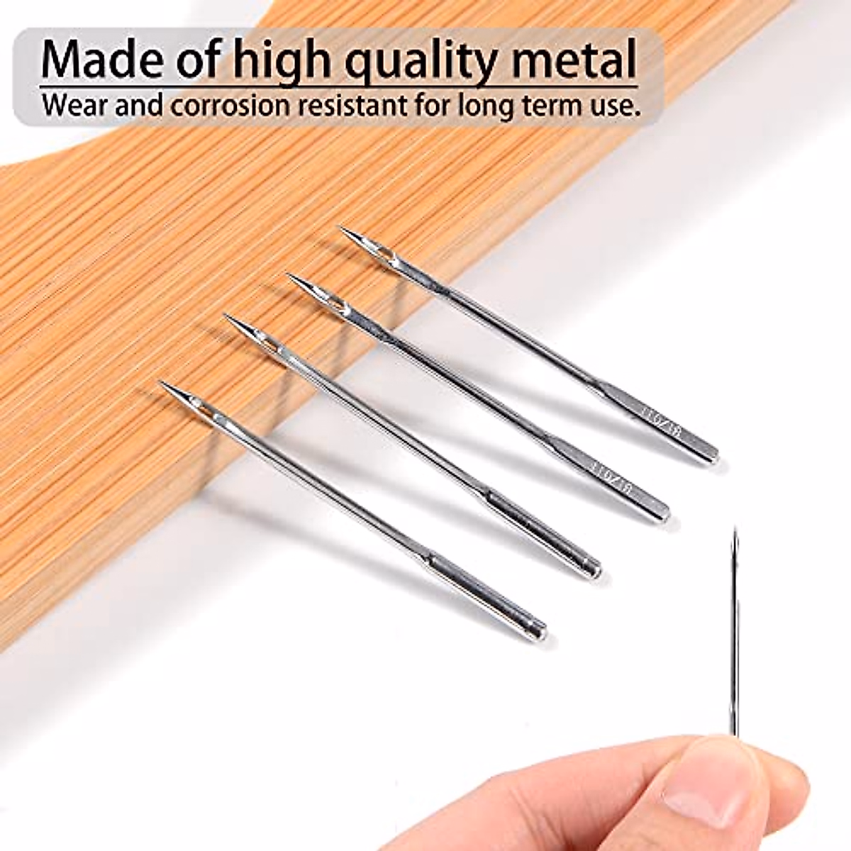 60Pcs Sewing Machine Needles Set Universal Standard Needle for Singer, Brother, Janome, Varmax, Home Sewing Machines Needles in Size HAX1 65/9, 75/11, 80/12, 90/14, 100/16, 110/18