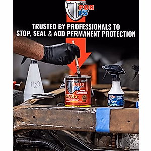POR-15 Stop Rust Kit, Non-Porous Coating Seals and Protects Metal from Rust and Corrosion, Gloss Black
