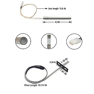 Digital Thermostat Control Board Kit Replacement for Pit BOSS 5 Series Vertical Pellet Smoker with LCD Display , Equipped with Hot Rod Ignitor, RTD Temperature Probe Sensor and Meat Temperature Probes