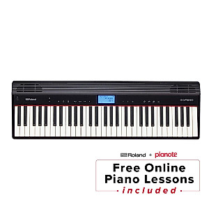 Roland GO:PIANO 61-key Digital Piano Keyboard with Integrated Bluetooth Speakers (GO-61P)