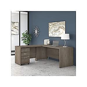 Bush Business Furniture Studio C Home Office Desk, 60W x 30D, Modern Hickory