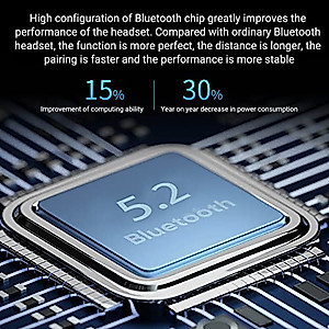 Neckband Bluetooth Headphones - Wireless Earbuds Noise Cancelling, HD Stereo Wireless Sports Earphones, Around Neck Bluetooth Headphones with Mic, Magnetic Attraction