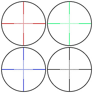 FSI 6-24x50 AO Rifle Scope SFP R/G/B Illuminated Reticle with Scope Rings