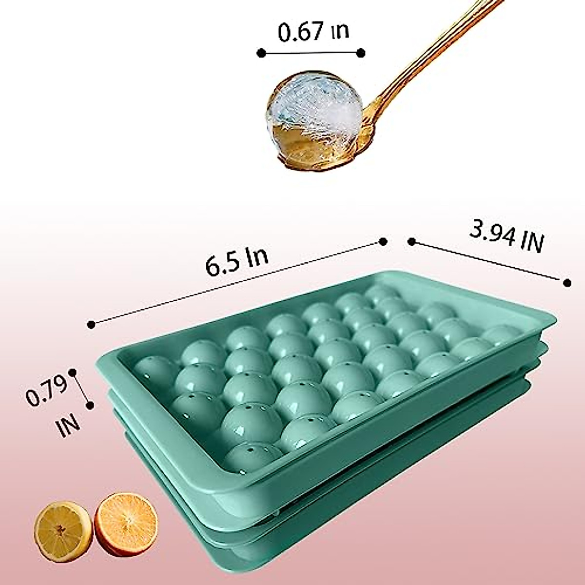 Small Circle Ice Cube Trays, Mini Ice Cube Trays for Freezer With Lid, 0.67in X 99PCS Easy Release Sphere Ice Molds, Making Mini Circle Ice Chilling Whiskey Cocktail Juice Coffee Pudding