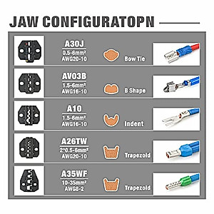 iCrimp Wire Crimping Tool Set with Wire Cable Stripper, Ratcheting Wire Crimper Tool with 5pcs Interchangeable Dies for Insulated and Non-insulated Connectors Terminal and End-sleeves Ferrule