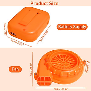 Uderwarb Inflatable Costume Fan Replacement, Mini Blower Fan Dinosaur Pump for Inflatable Costume Blow Up