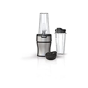 Ninja BN300C, Personal Nutri-Blender With Ice-Crushing Technology, Black/Silver, 700W