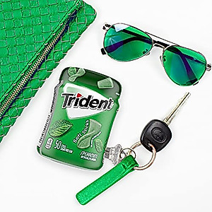 Trident Unwrapped Spearmint Sugar Free Gum, 4 Bottles of 50 Pieces (200 Total Pieces)