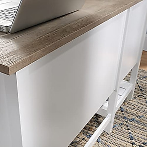 Sauder Cottage Road Pedestal Desk, Soft White Finish