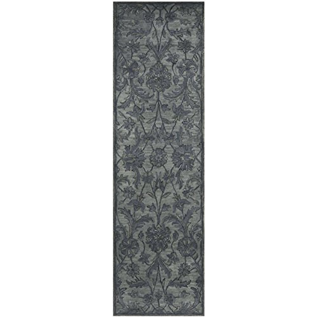 SAFAVIEH Antiquity Collection 2'3" x 6' Grey/Multi AT824B Handmade Traditional Oriental Premium Wool Runner Rug