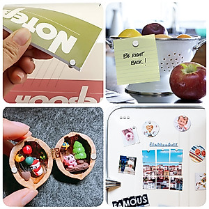 TRYMAG Small 400Pcs Rare Earth 3 Different Sizes Tiny Mini Magnets for Crafts, Small Round Fridge Magnets for Miniatures, Refrigerator, Office, Kitchen Cabinet, DIY