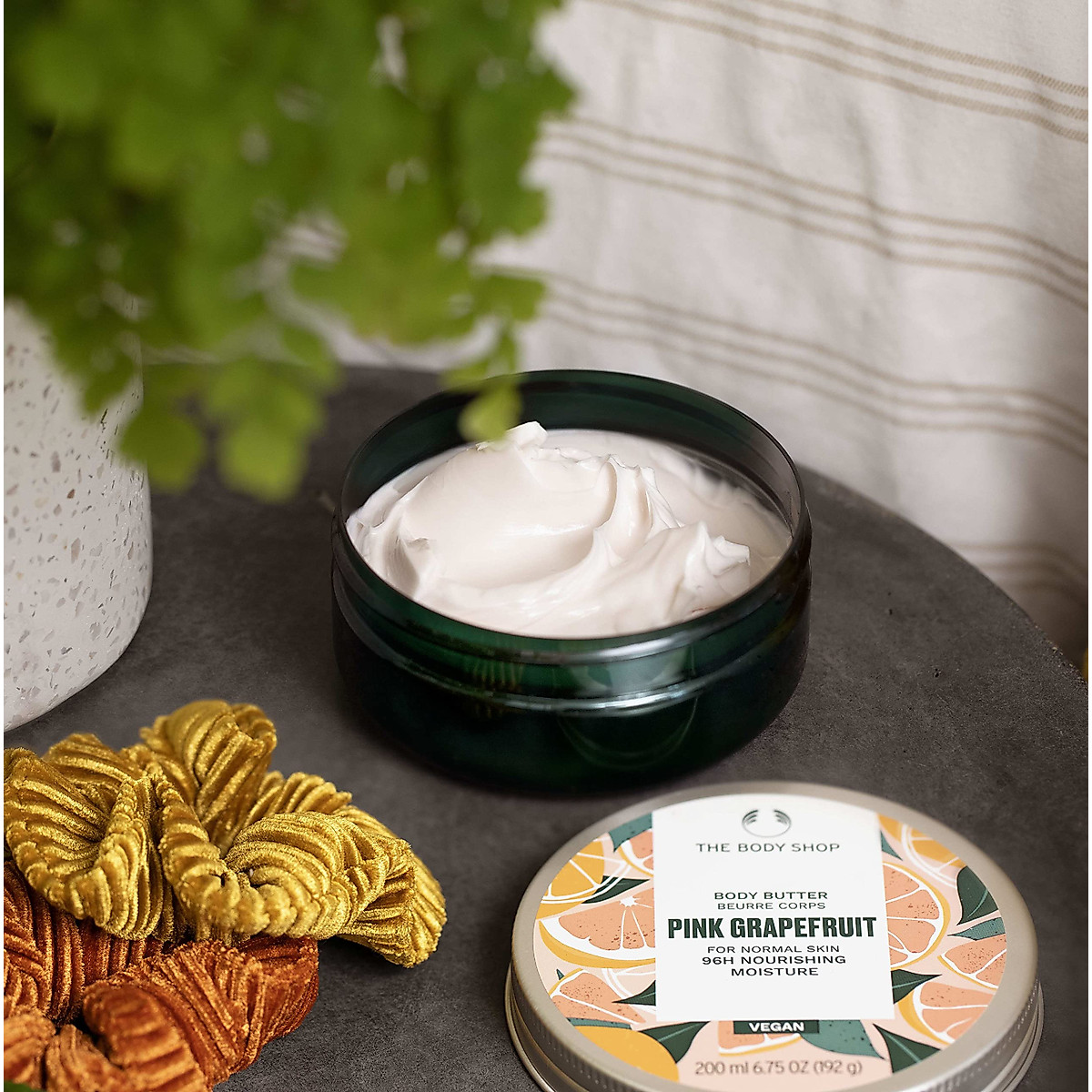 The Body Shop Pink Grapefruit Body Butter – Nourishing & Moisturizing Skincare for Normal Skin – Vegan – 6.75 oz