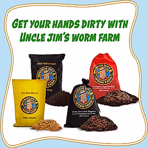 Uncle Jim's Worm Farm European Nightcrawlers Composting and Fishing Worms 2 Lb Pack