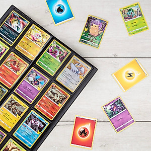 Monster Tower Binder -20 Side Loading Padded Pages that hold 320 cards -Compatible with Yugioh, Magic The Gathering & Pokemon -Unique Trading Card Album with 8 pocket(2 x 4)Configuration - Matte Black